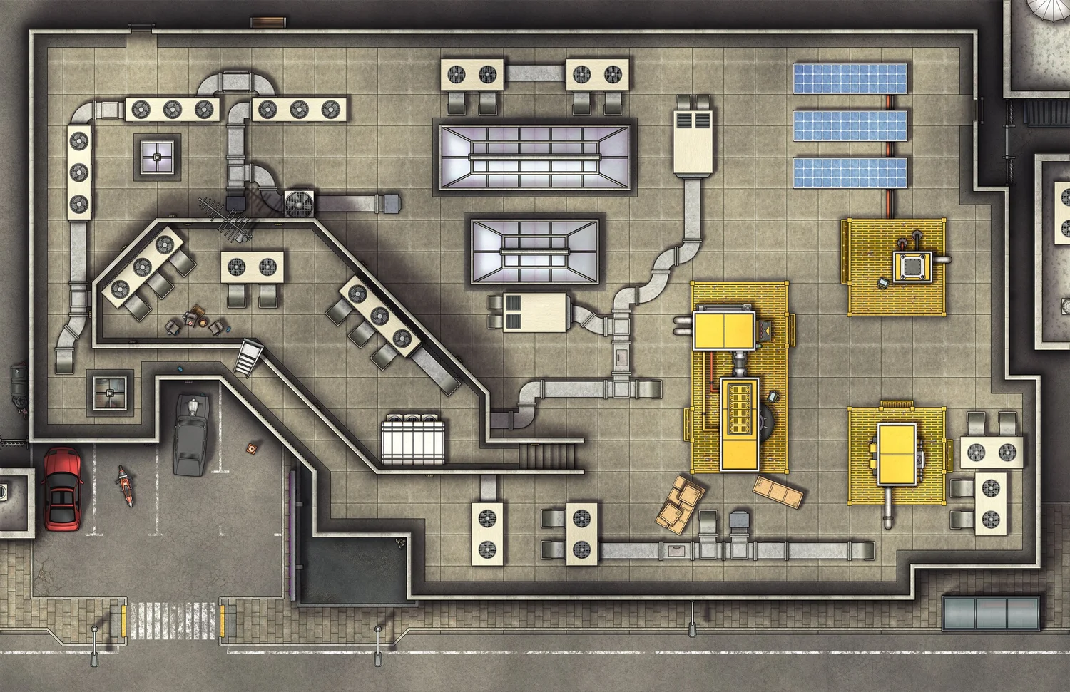 Free Modern Downtown Nightclub TTRPG Battlemaps — Tom Cartos