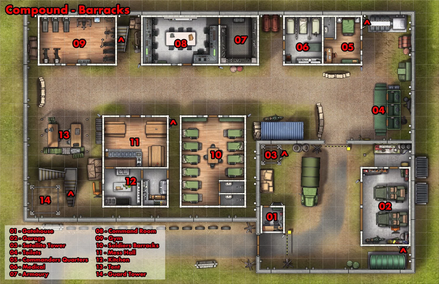 Modern TTRPG Battlemaps — Tom Cartos