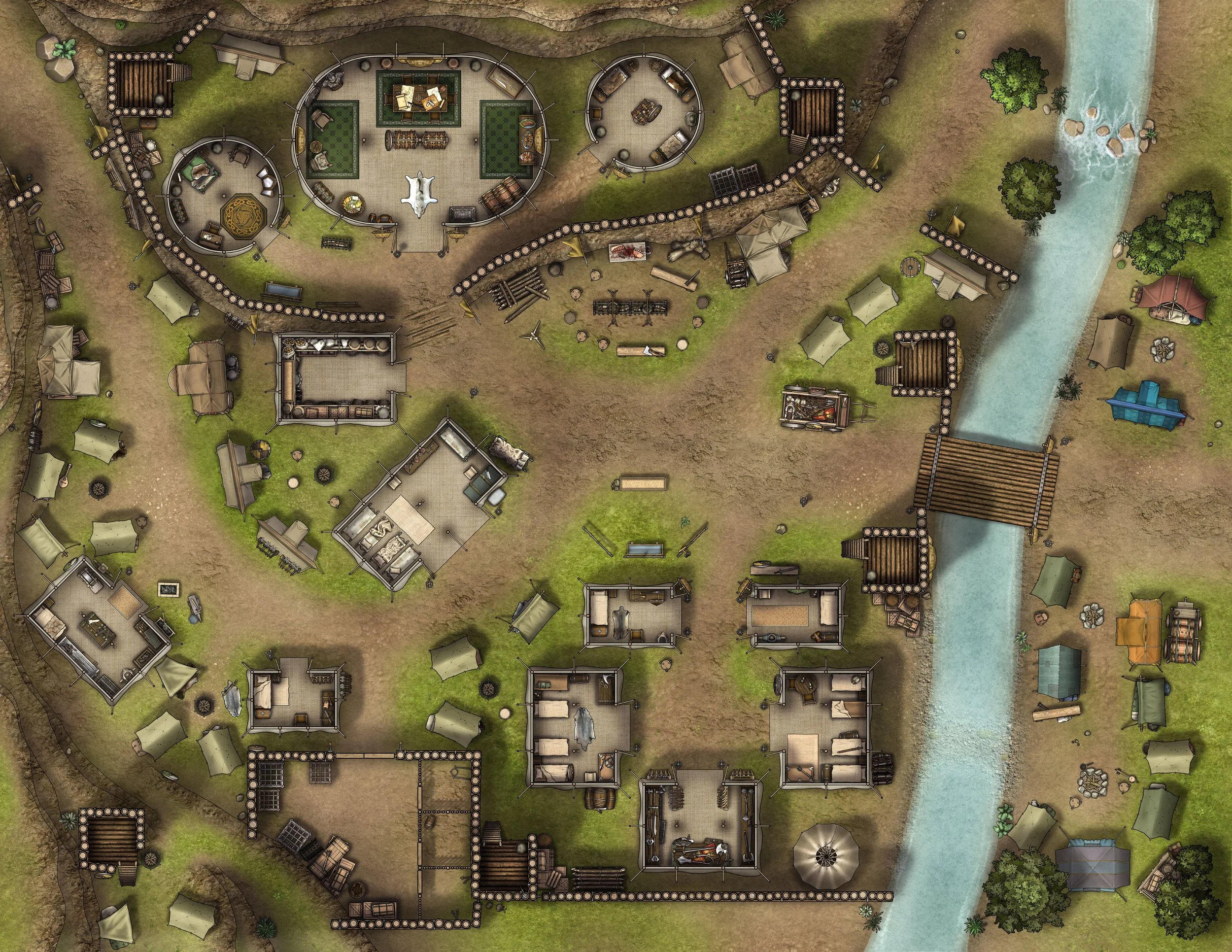 Free TTRPG Battlemaps - Castles, Forts & Keeps — Tom Cartos