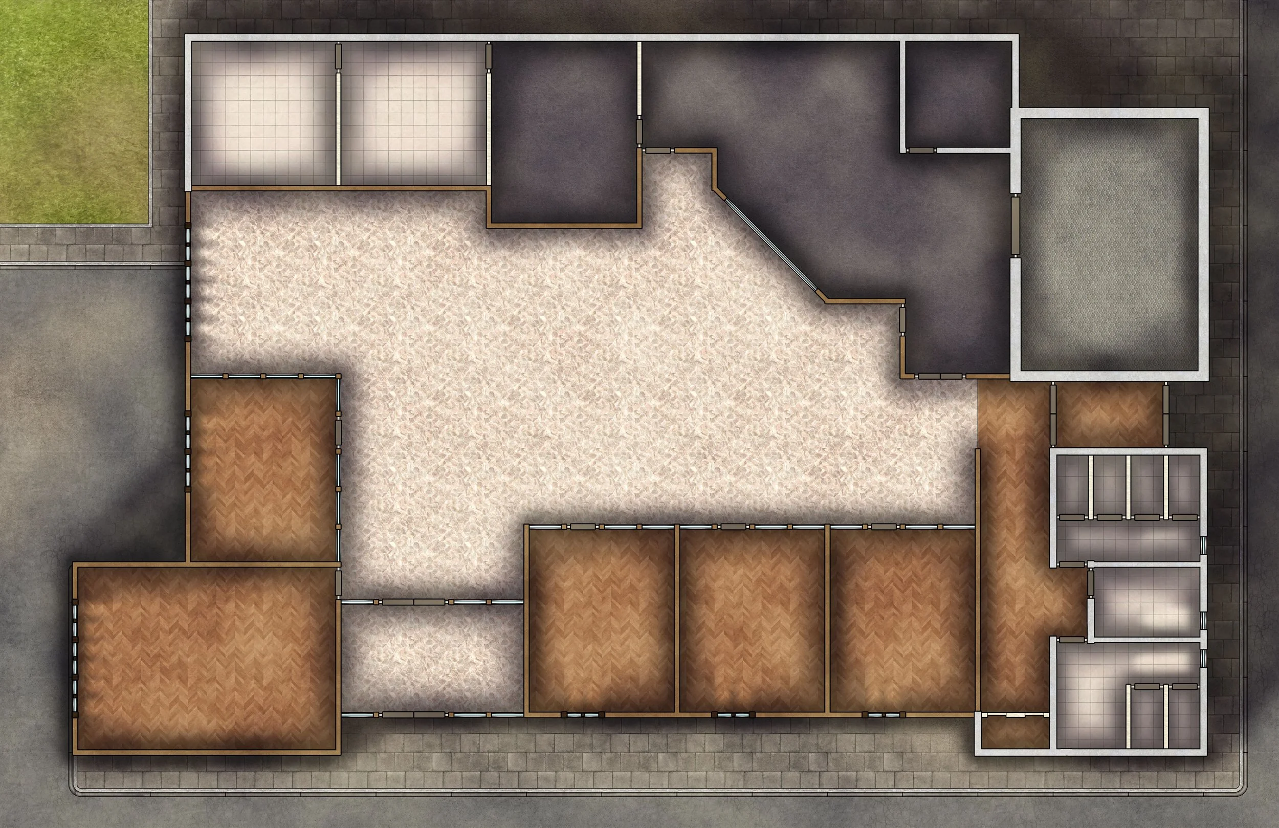 Free Modern Local Bank TTRPG Battlemaps — Tom Cartos