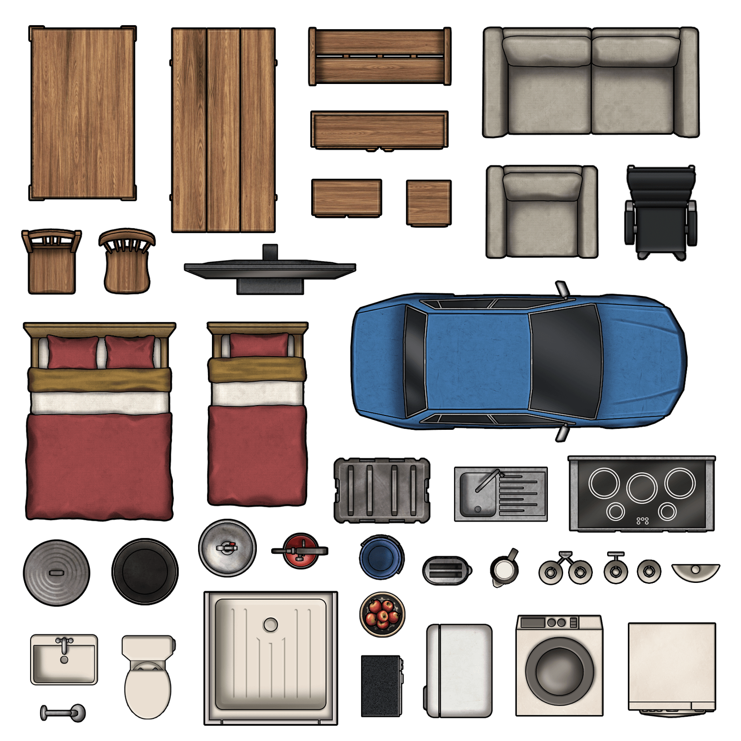 Tom Cartos Modern Battlemap Asset Gallery — Tom Cartos