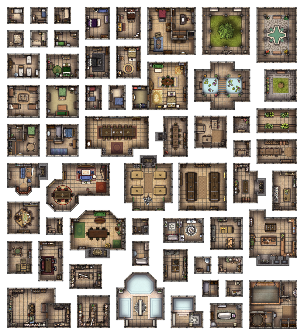 Free Bastion TTRPG Battlemaps - Modular Tile Sets — Tom Cartos