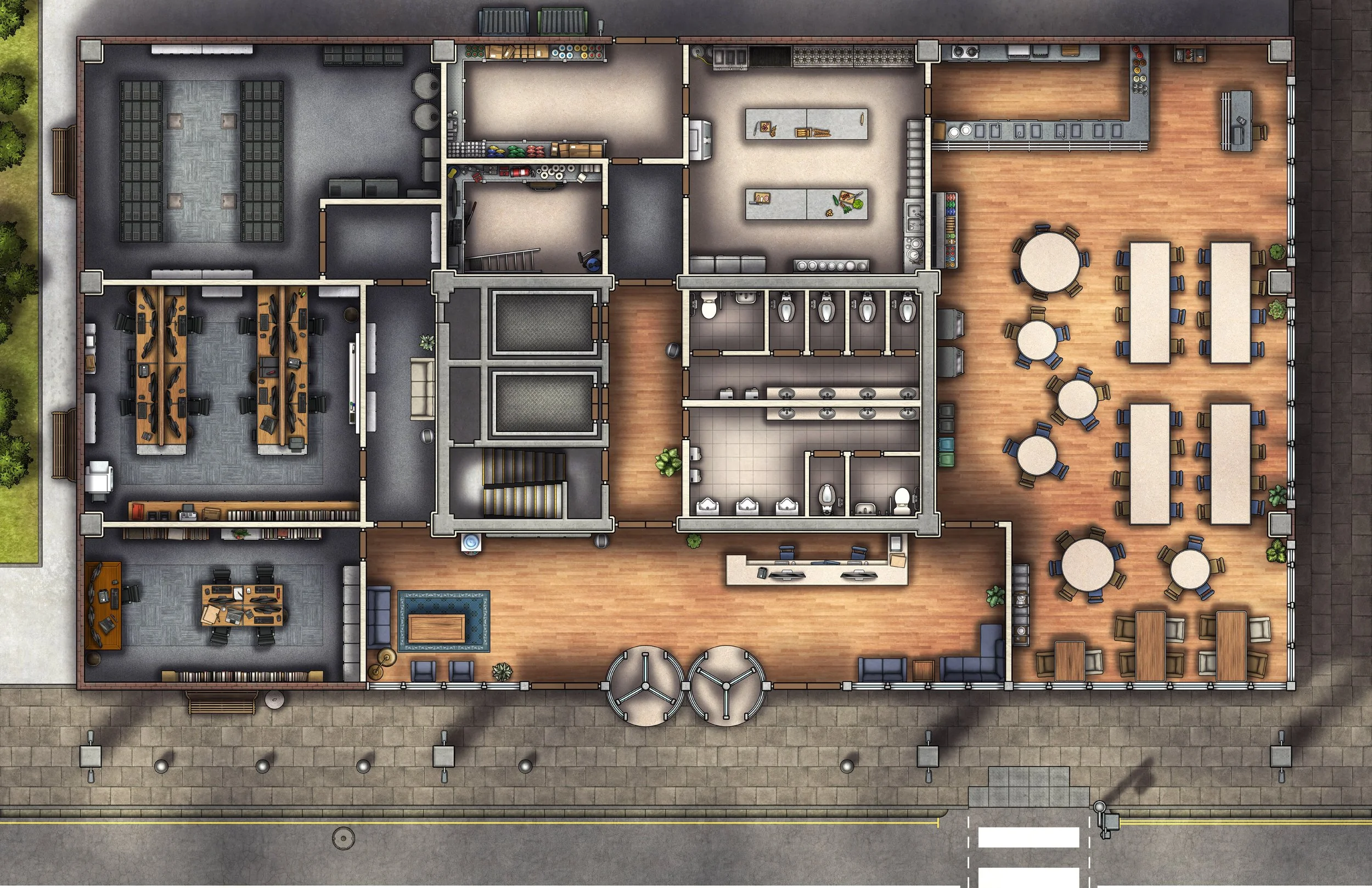 Modern TTRPG Battlemaps — Tom Cartos