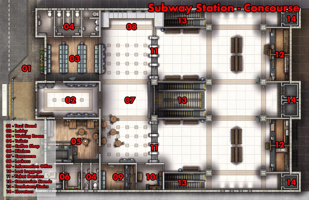 Modern TTRPG Battlemaps — Tom Cartos
