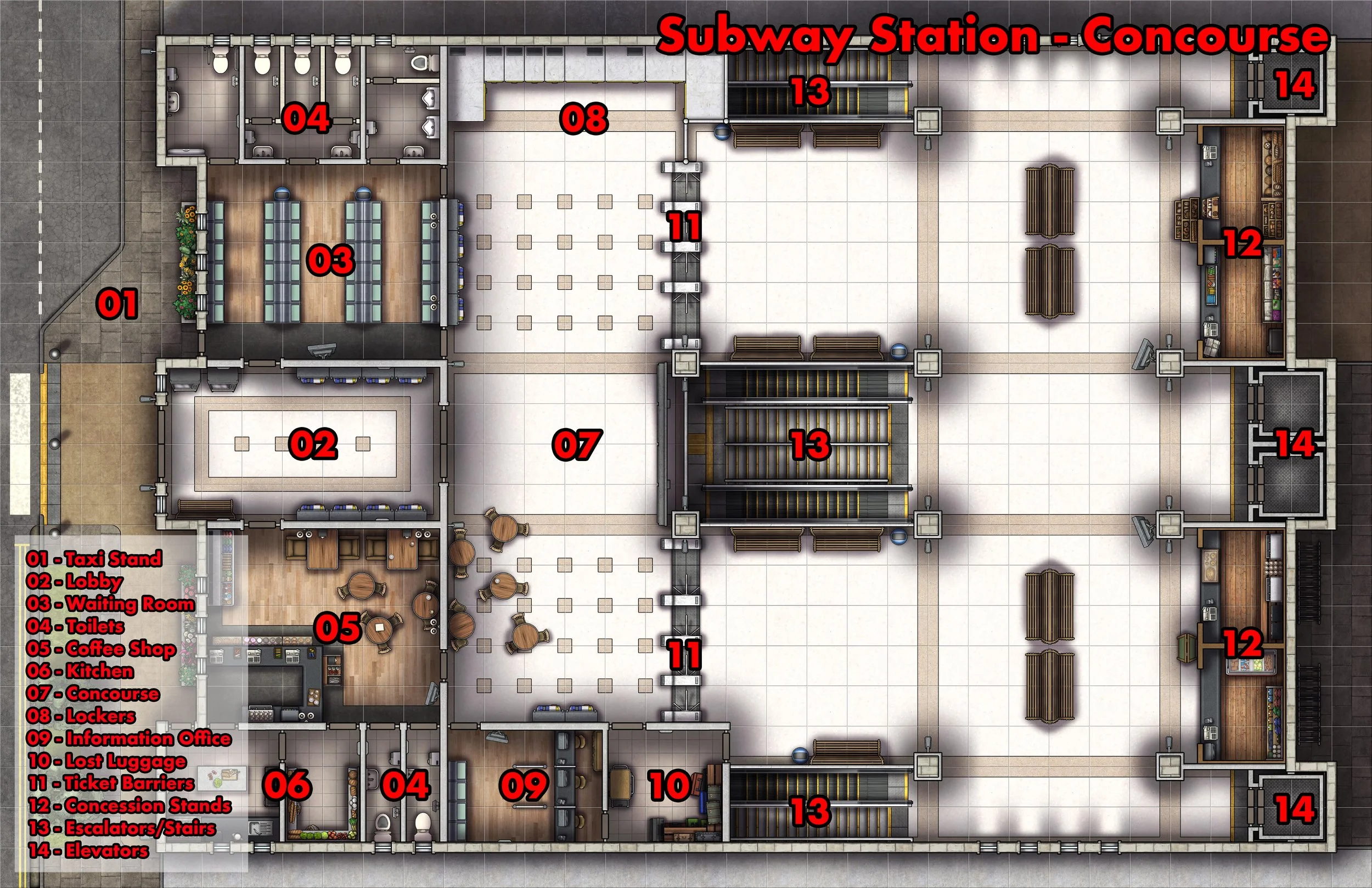 Modern TTRPG Battlemaps — Tom Cartos