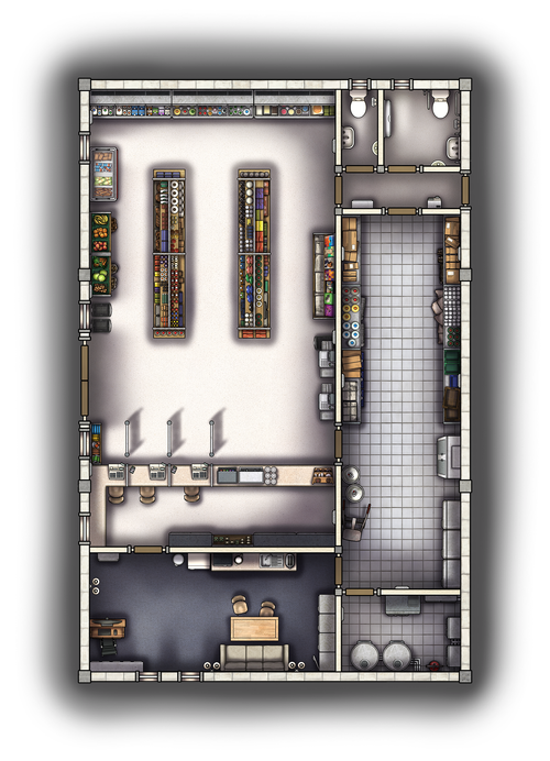 Modern TTRPG Battlemaps — Tom Cartos
