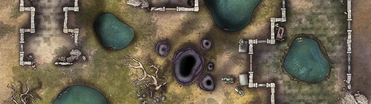 Free Aboleth Lair TTRPG Battlemap - Hideouts & Lairs — Tom Cartos