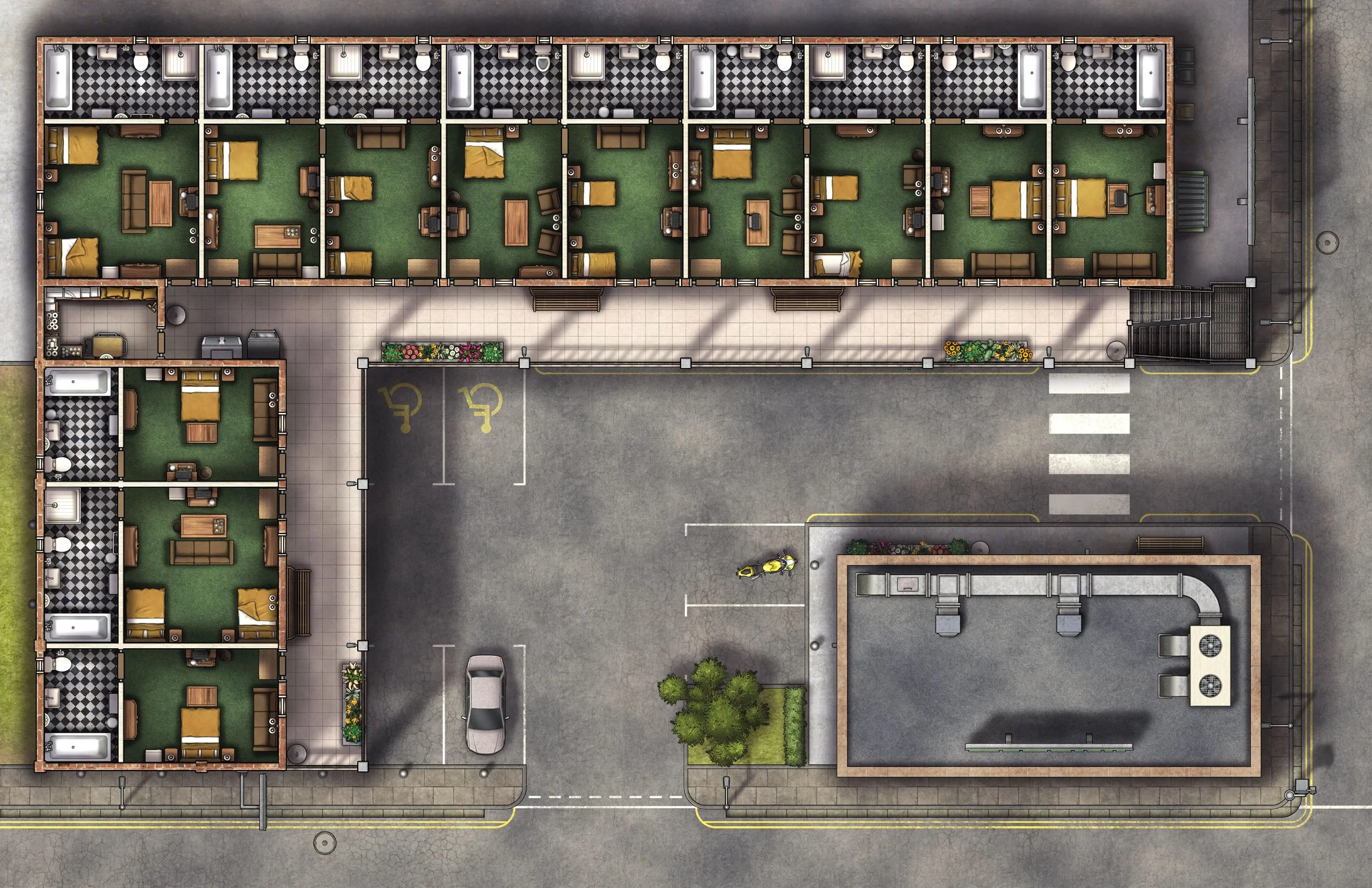 Modern TTRPG Battlemaps — Tom Cartos