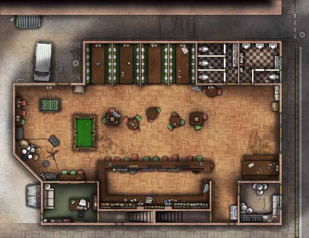 Modern TTRPG Battlemaps — Tom Cartos