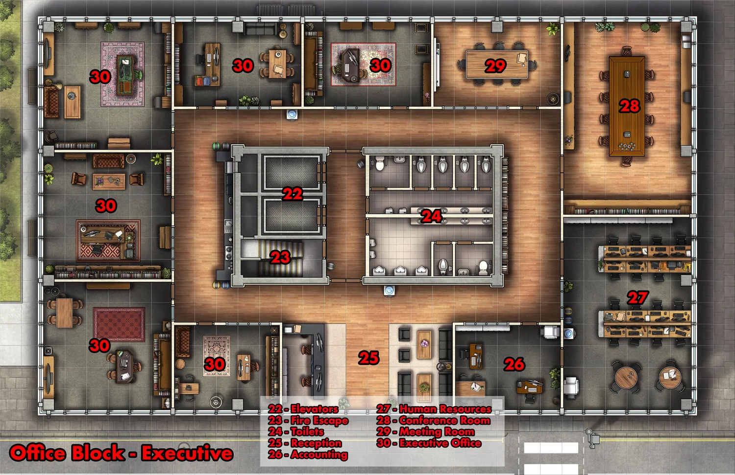 Modern TTRPG Battlemaps — Tom Cartos