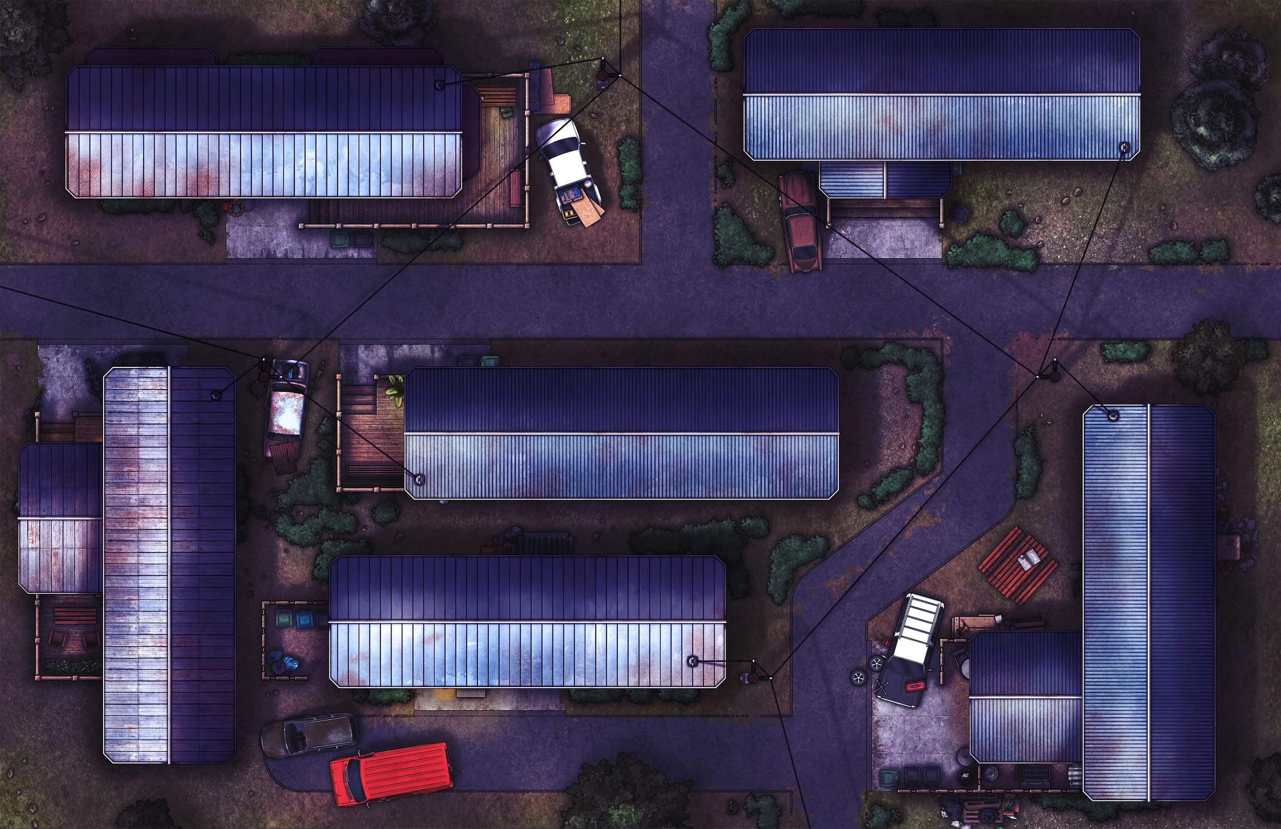 Free Modern Trailer Park TTRPG Battlemaps — Tom Cartos