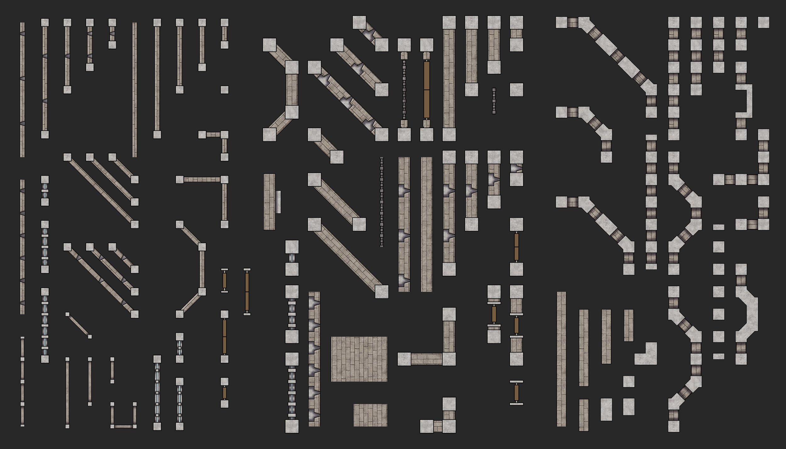 Free Modular Castle Tiles TTRPG Battlemap — Tom Cartos