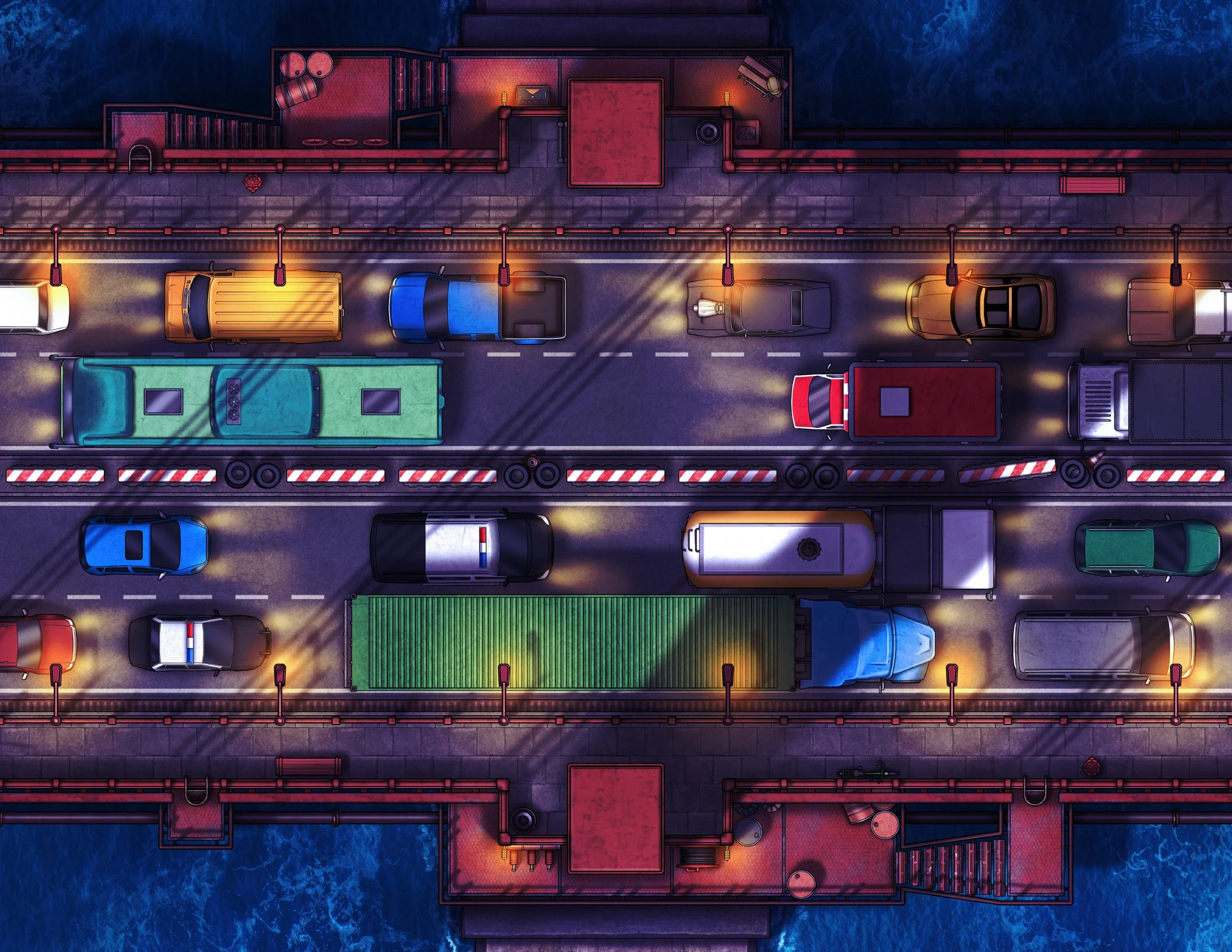 Free Modern City Streets TTRPG Battlemaps — Tom Cartos