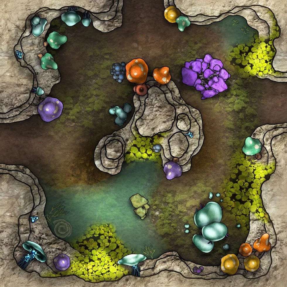 Free Modular Cavern Tiles TTRPG Battlemap - SERIES — Tom Cartos