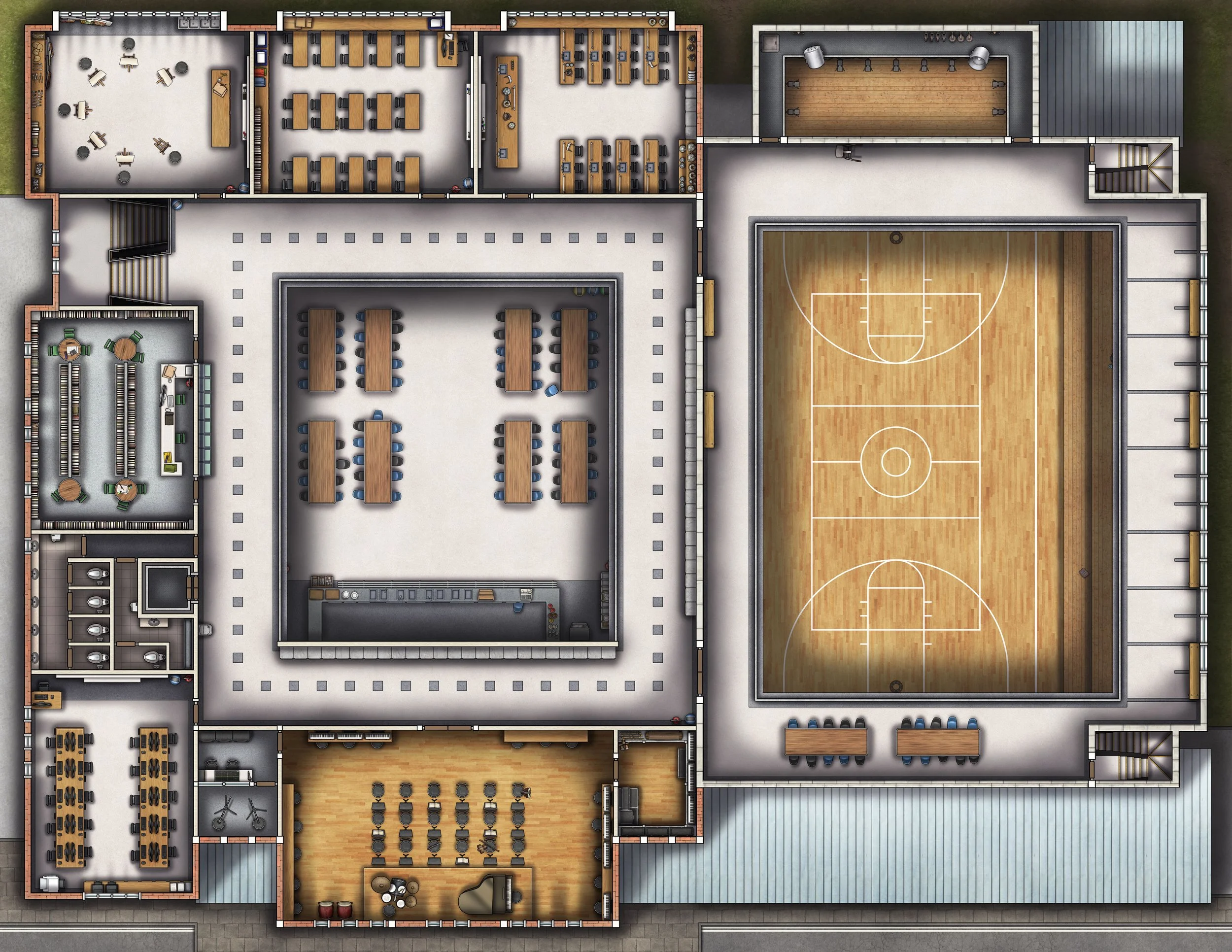 Modern TTRPG Battlemaps — Tom Cartos