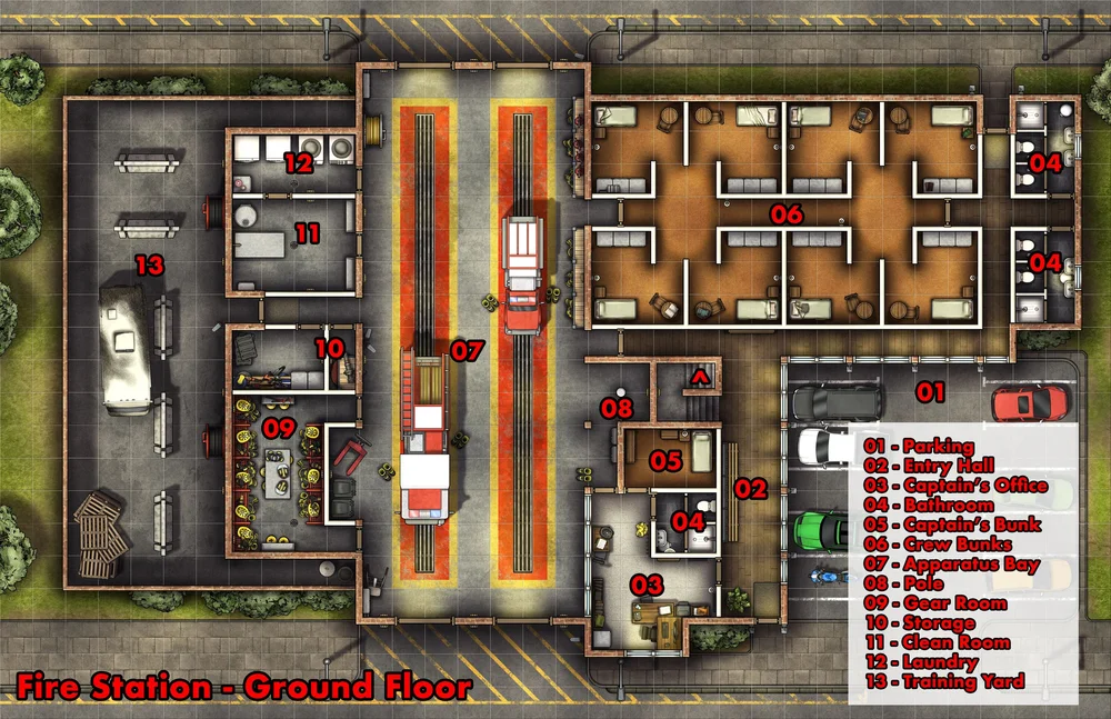 Modern TTRPG Battlemaps — Tom Cartos