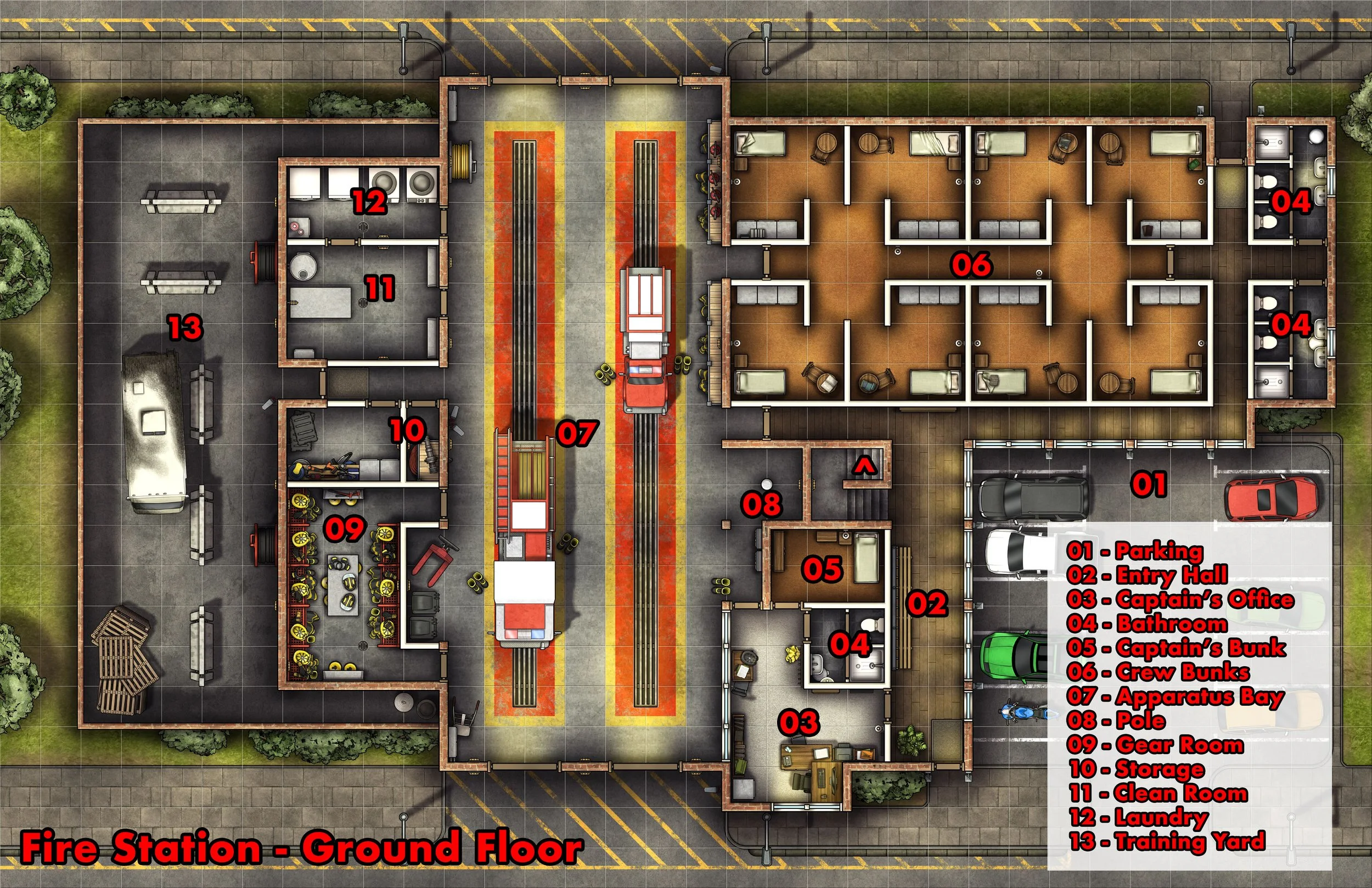 Modern TTRPG Battlemaps — Tom Cartos