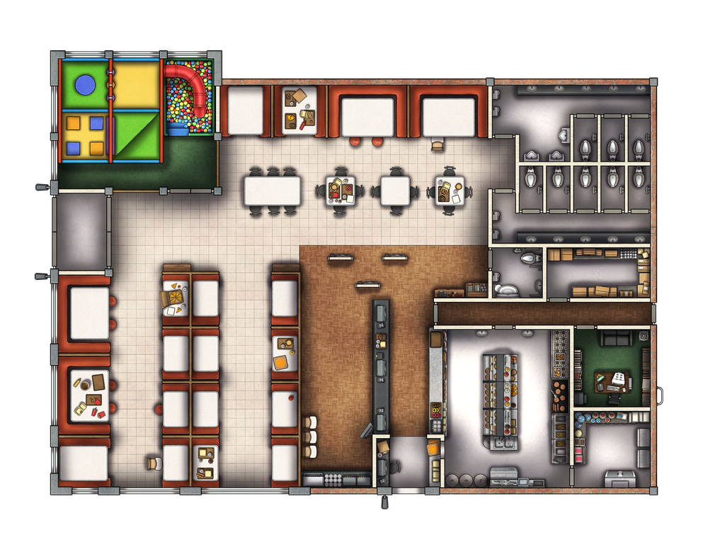 Modern TTRPG Battlemaps — Tom Cartos