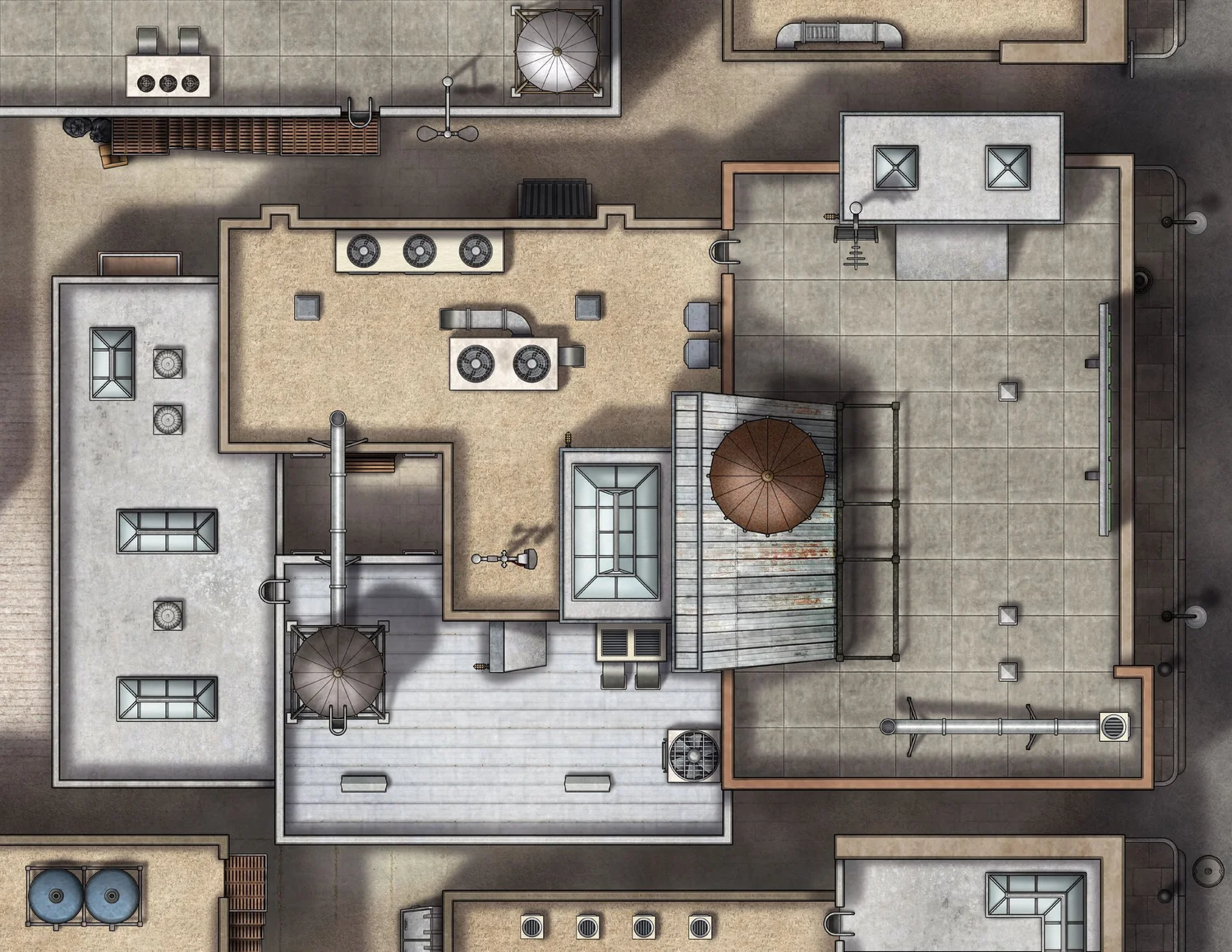 Free Modern City Streets TTRPG Battlemaps — Tom Cartos