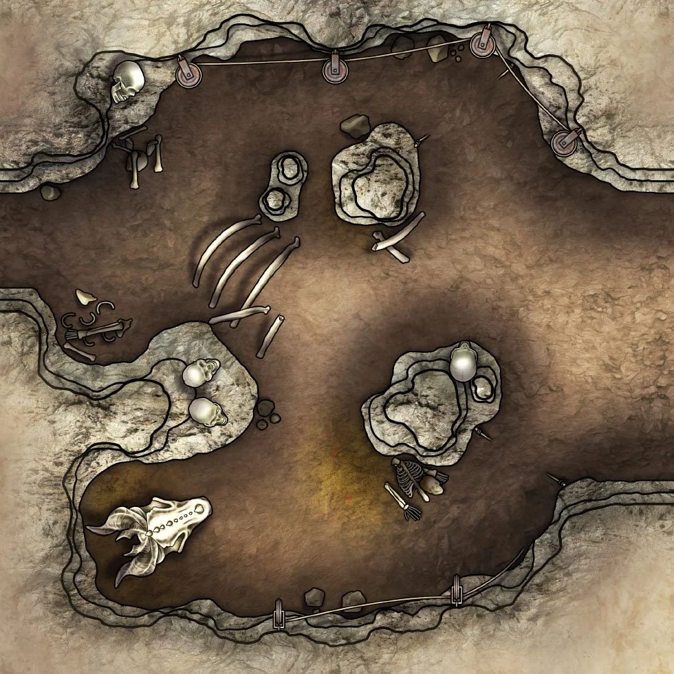 Free Modular Cavern Tiles TTRPG Battlemap - SERIES — Tom Cartos