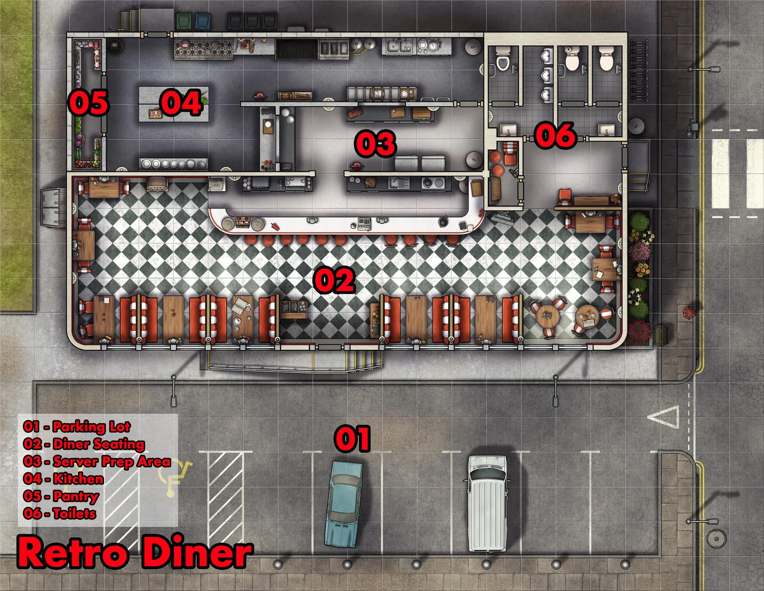 Modern TTRPG Battlemaps — Tom Cartos