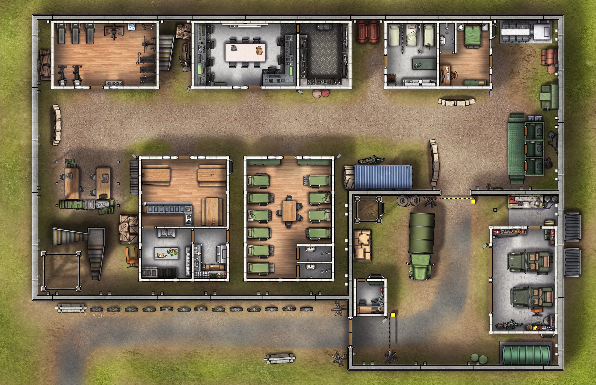 Modern Military TTRPG Battlemaps & Assets — Tom Cartos