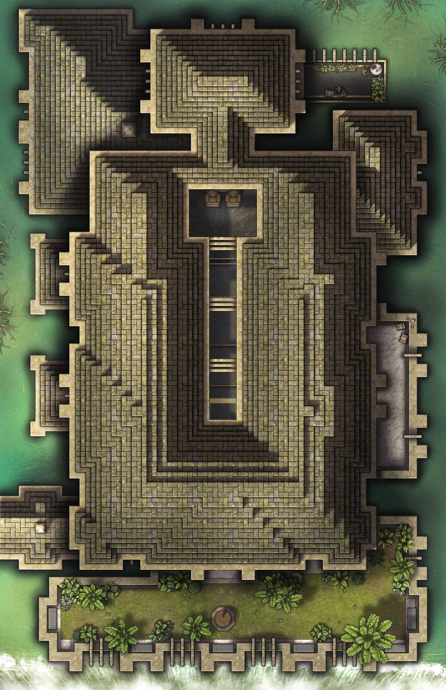 Free Palace Throne Room TTRPG Battlemap - SERIES — Tom Cartos