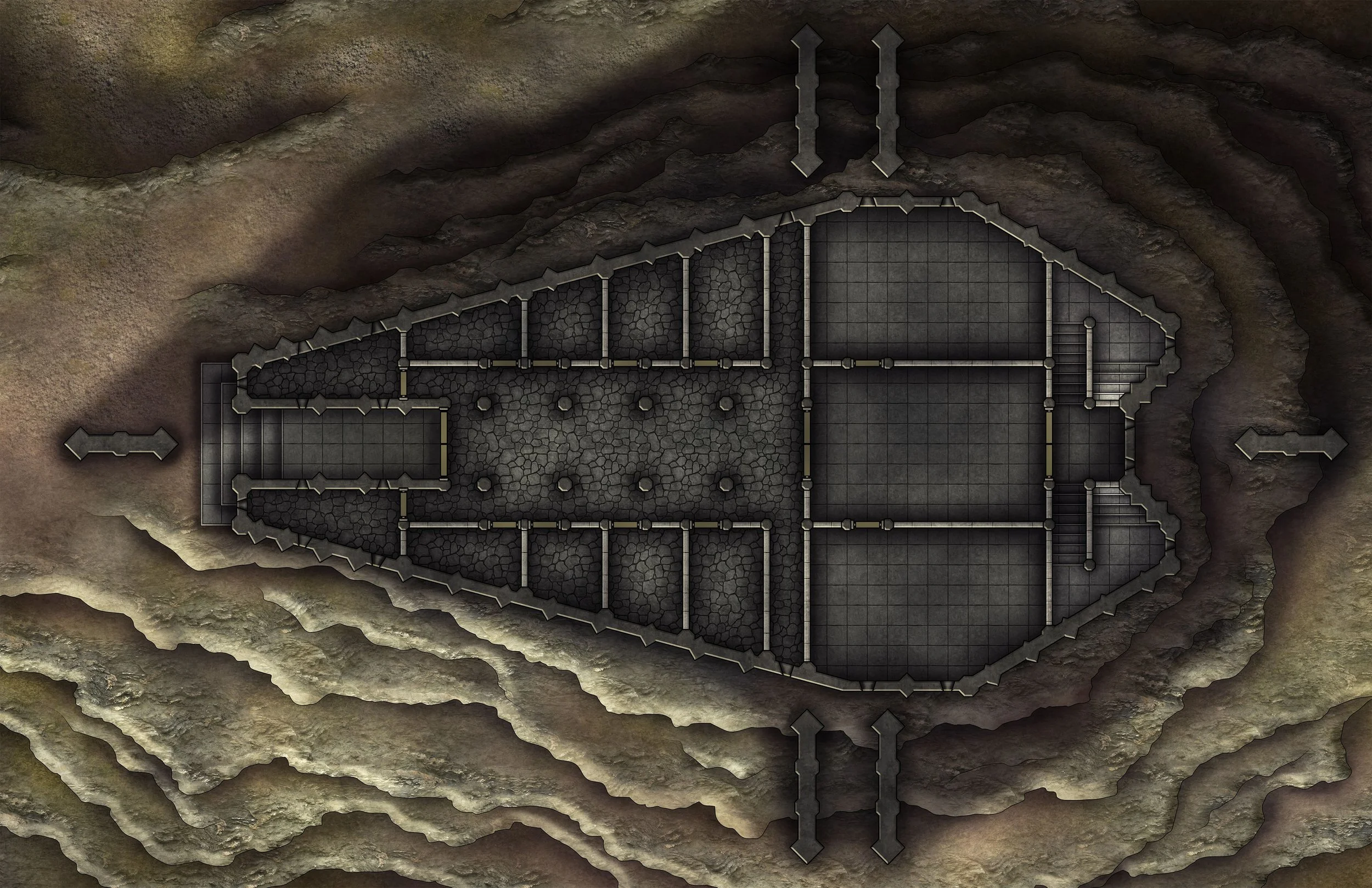 Free Gothic Wizards Tower TTRPG Battlemap - Castles, Forts & Keeps ...