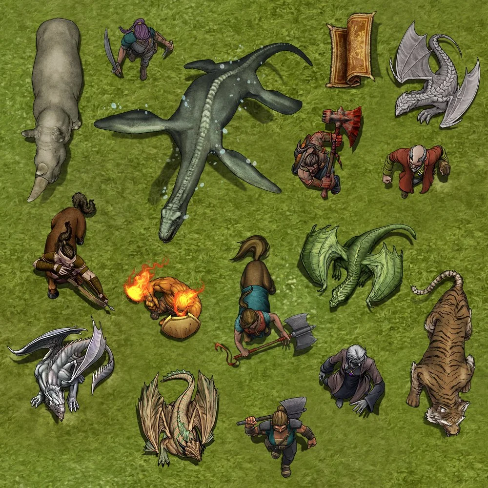 TTRPG Character & Creature Tokens — Tom Cartos