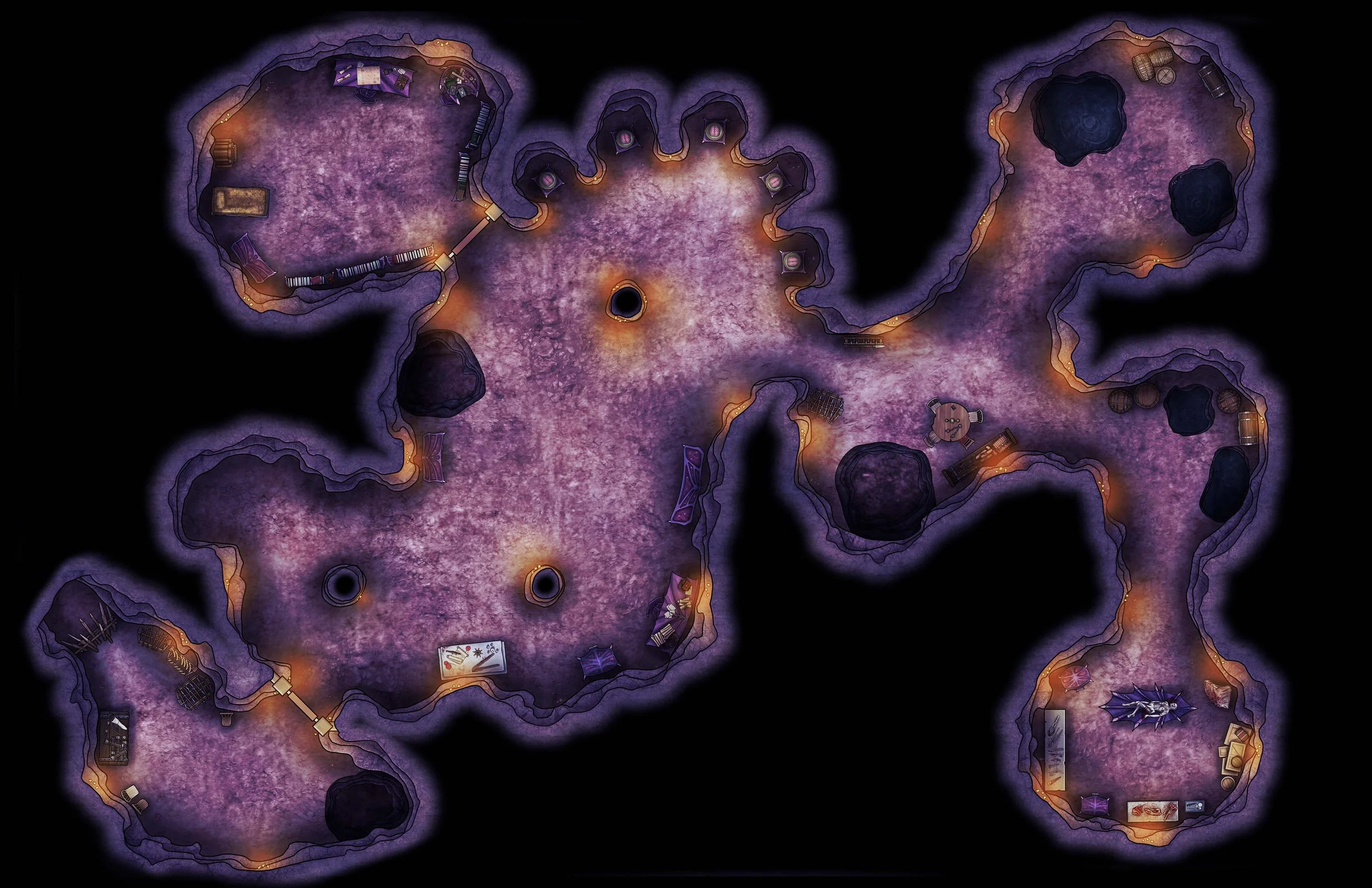 TTRPG Battlemaps - Hideouts & Lairs — Tom Cartos