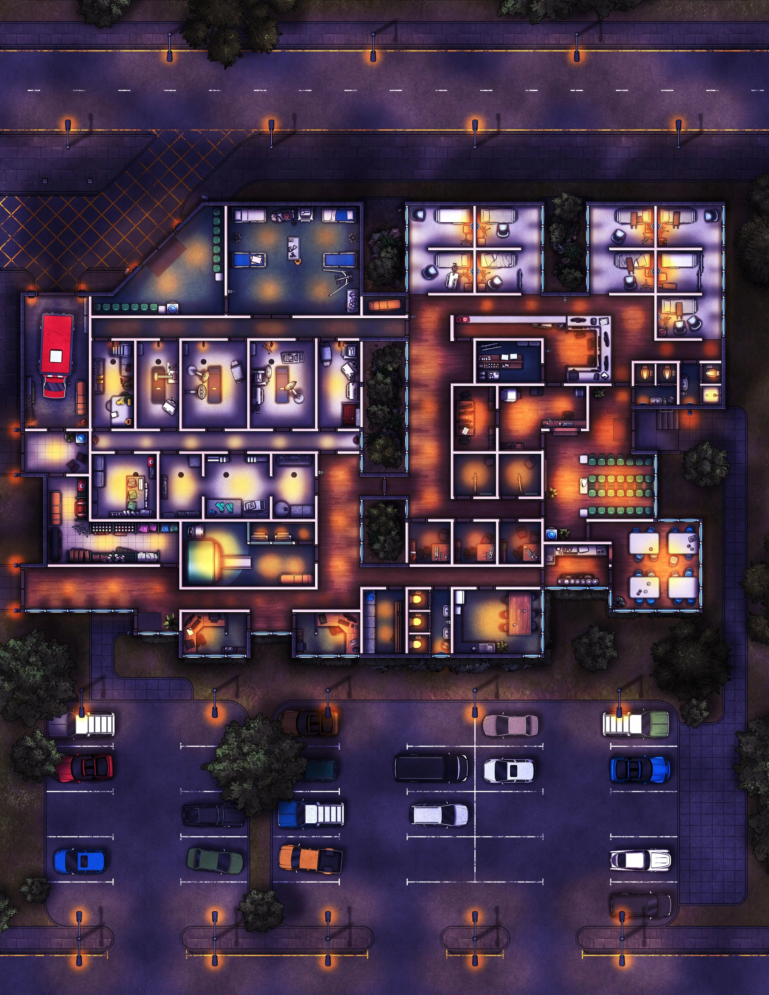 Modern TTRPG Battlemaps — Tom Cartos