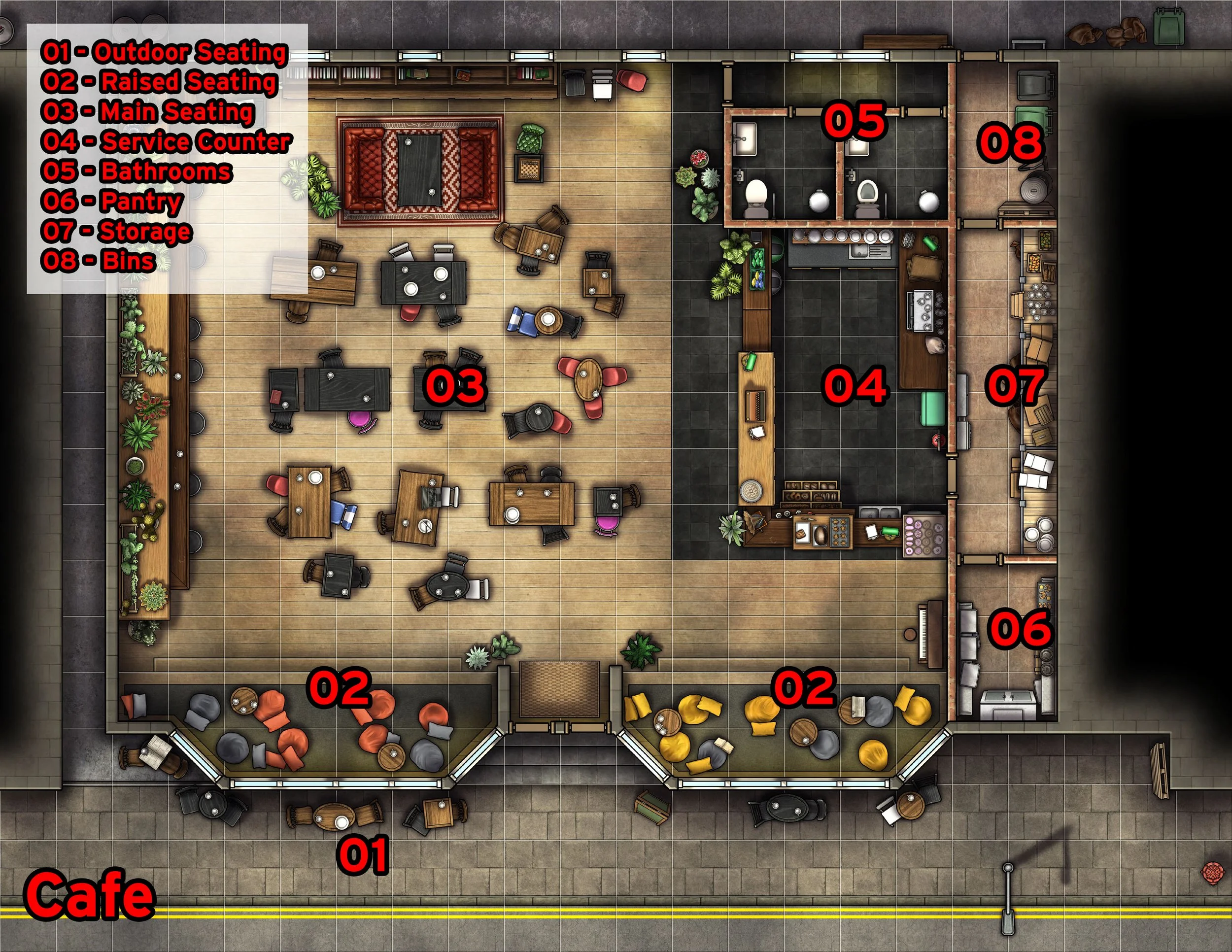 Modern TTRPG Battlemaps — Tom Cartos