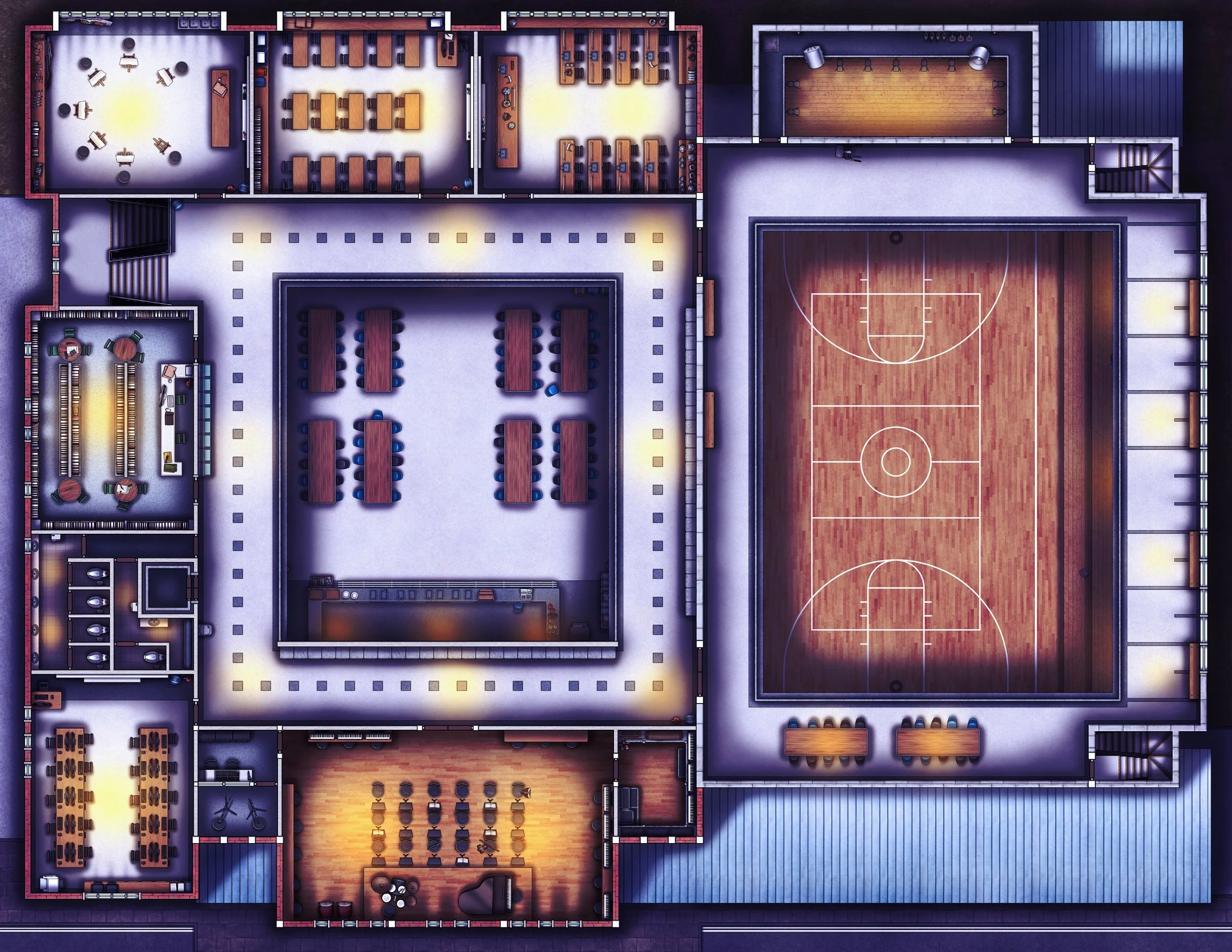 Modern TTRPG Battlemaps — Tom Cartos