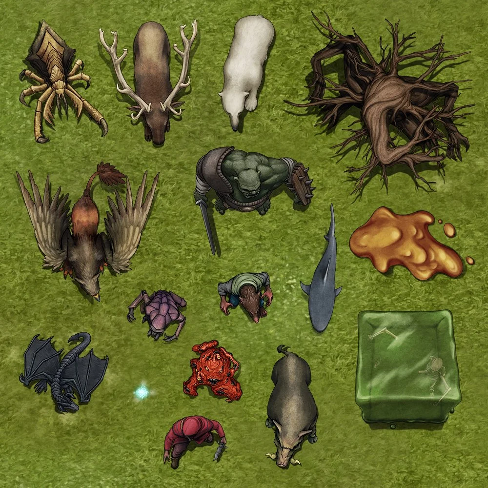 TTRPG Character & Creature Tokens — Tom Cartos