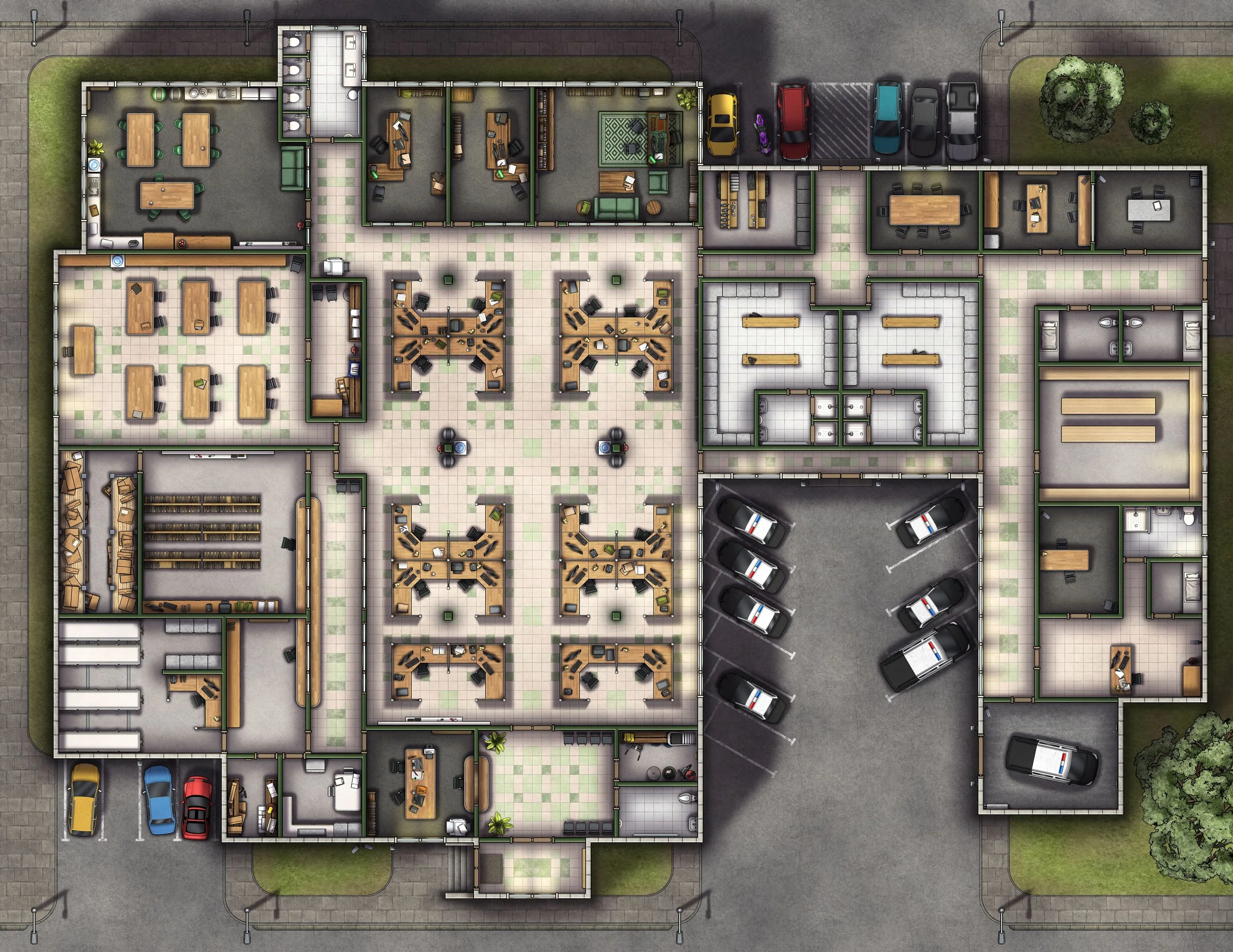 Modern TTRPG Battlemaps — Tom Cartos