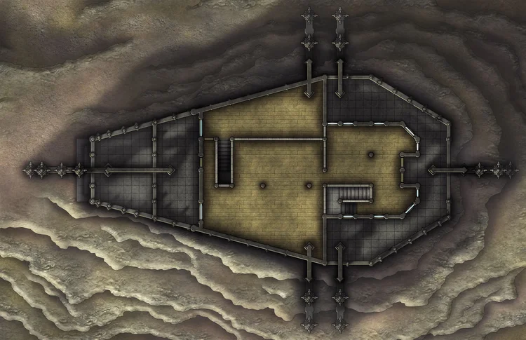 Free Gothic Wizards Tower TTRPG Battlemap - Castles, Forts & Keeps ...