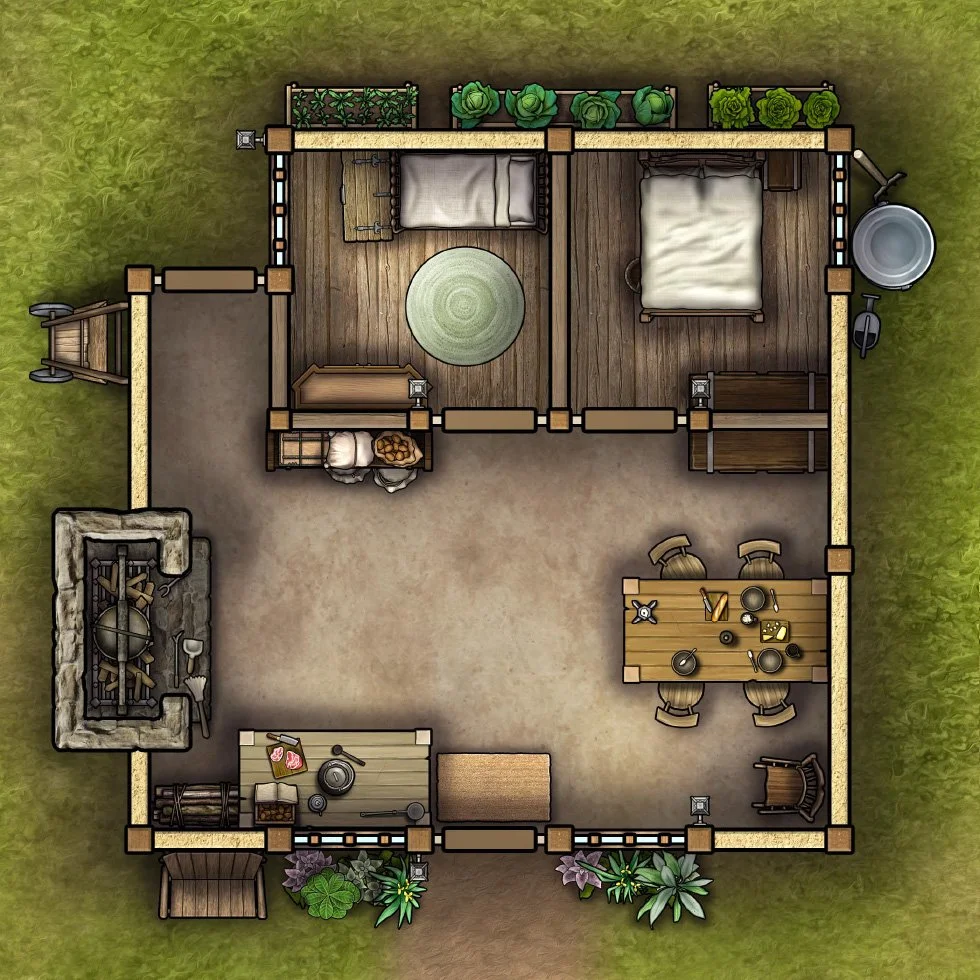 Free Rural Village TTRPG Map Tiles - Modular Tile Set — Tom Cartos