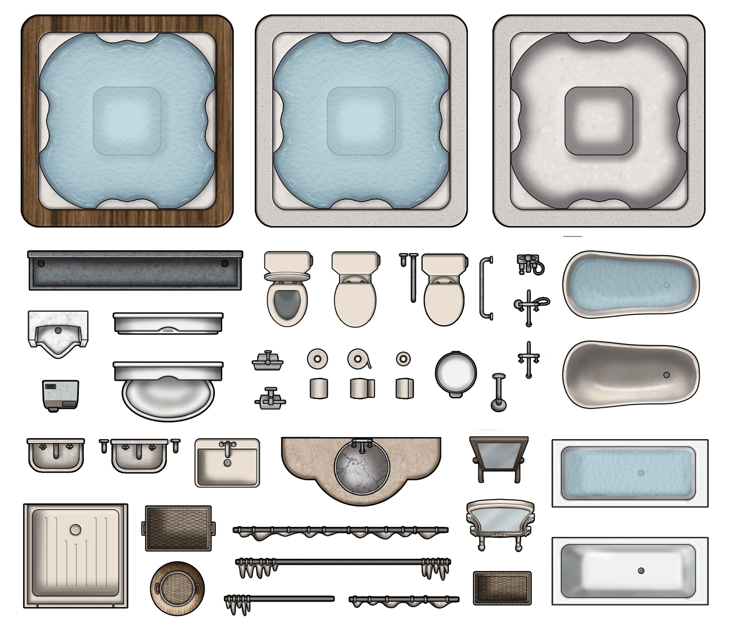 Tom Cartos Modern Battlemap Asset Gallery — Tom Cartos