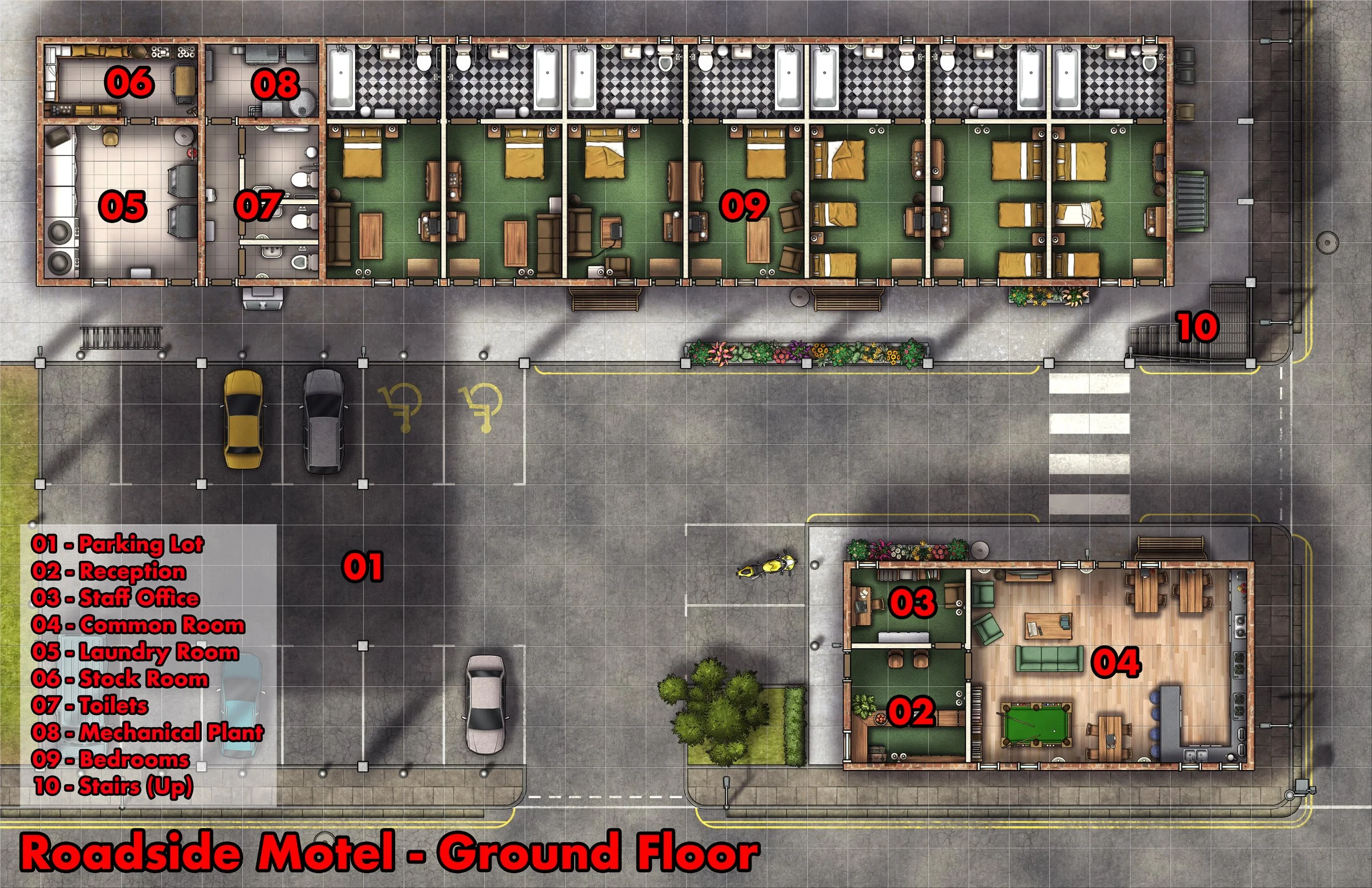 Modern TTRPG Battlemaps — Tom Cartos