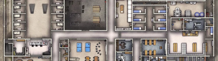 Free Modern Prison TTRPG Battlemaps — Tom Cartos