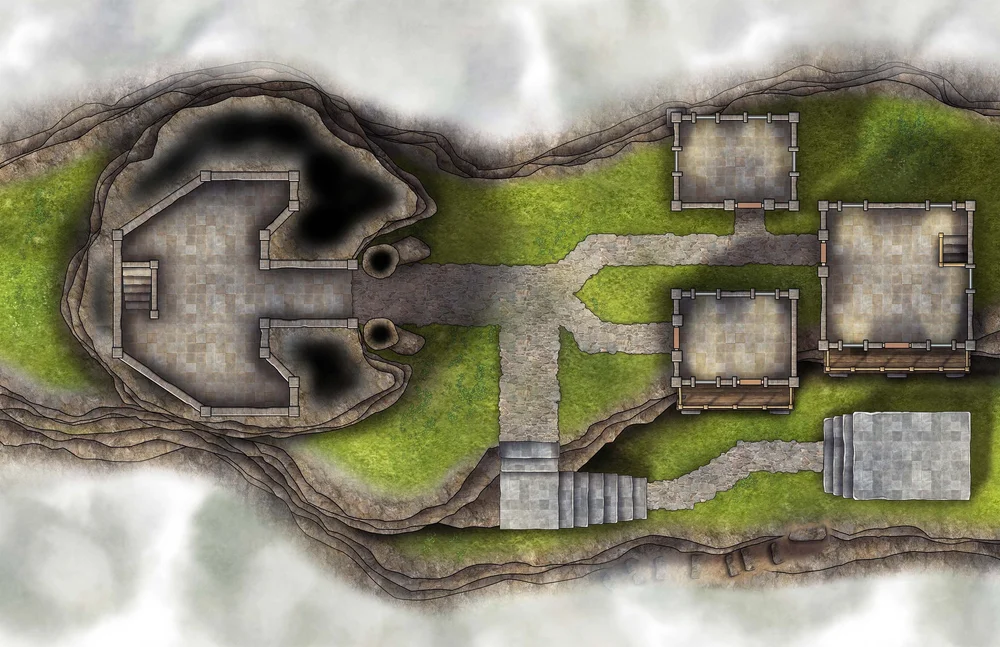 Free TTRPG Battlemaps - Cloud Temple — Tom Cartos