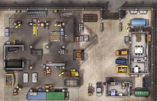 Free Modern Construction Site TTRPG Battlemaps — Tom Cartos