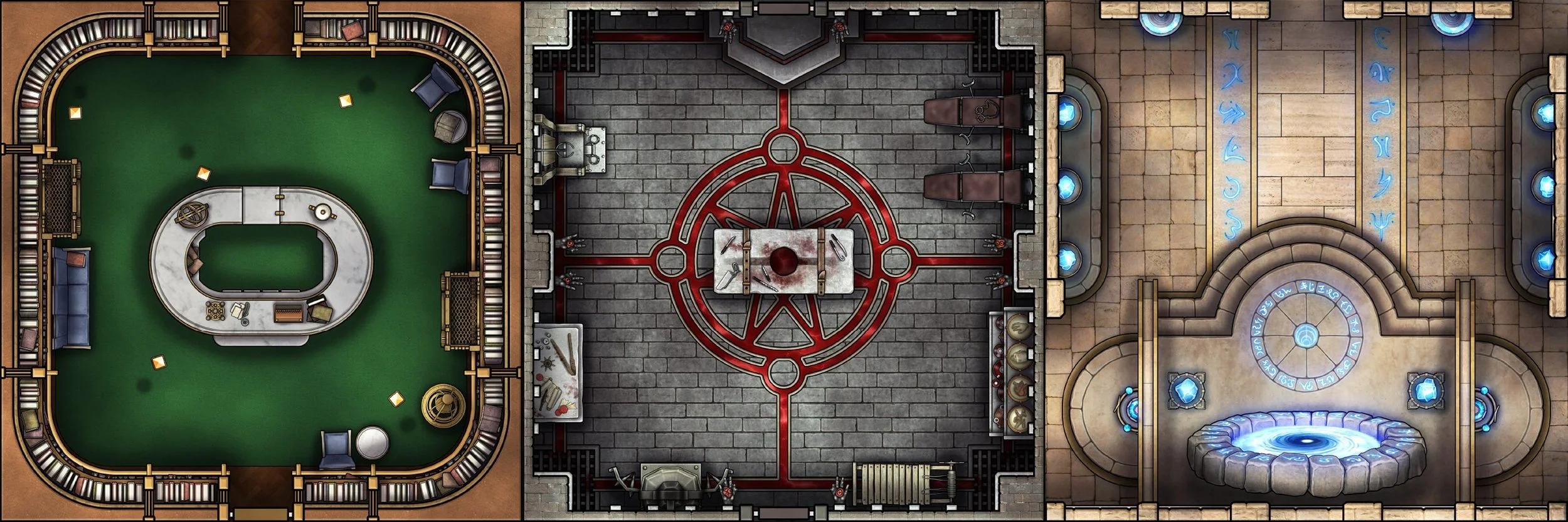 Free Wizard Lair TTRPG Map Tiles - Modular Tile Set — Tom Cartos