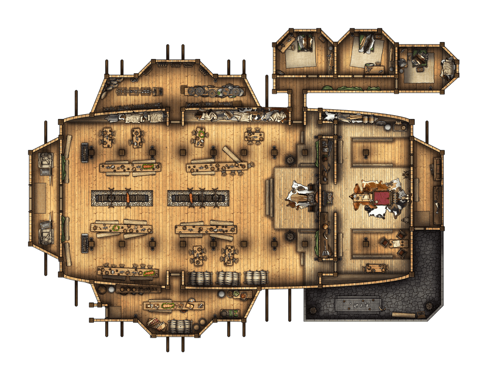 Free Viking Fort TTRPG Battlemap - Castles, Forts & Keeps — Tom Cartos
