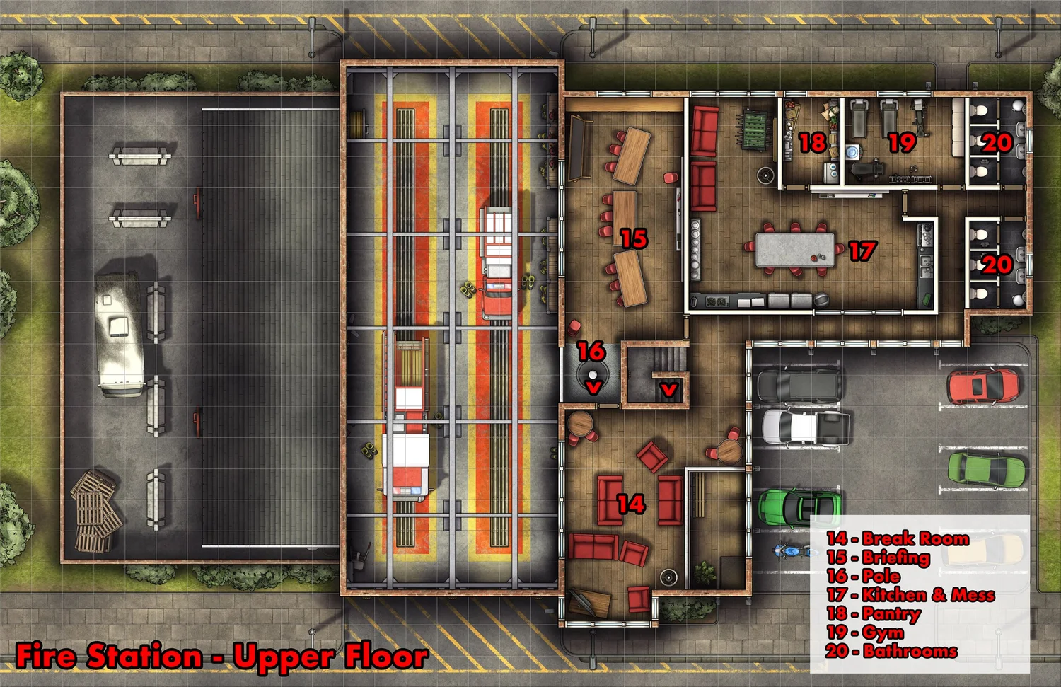 Modern TTRPG Battlemaps — Tom Cartos