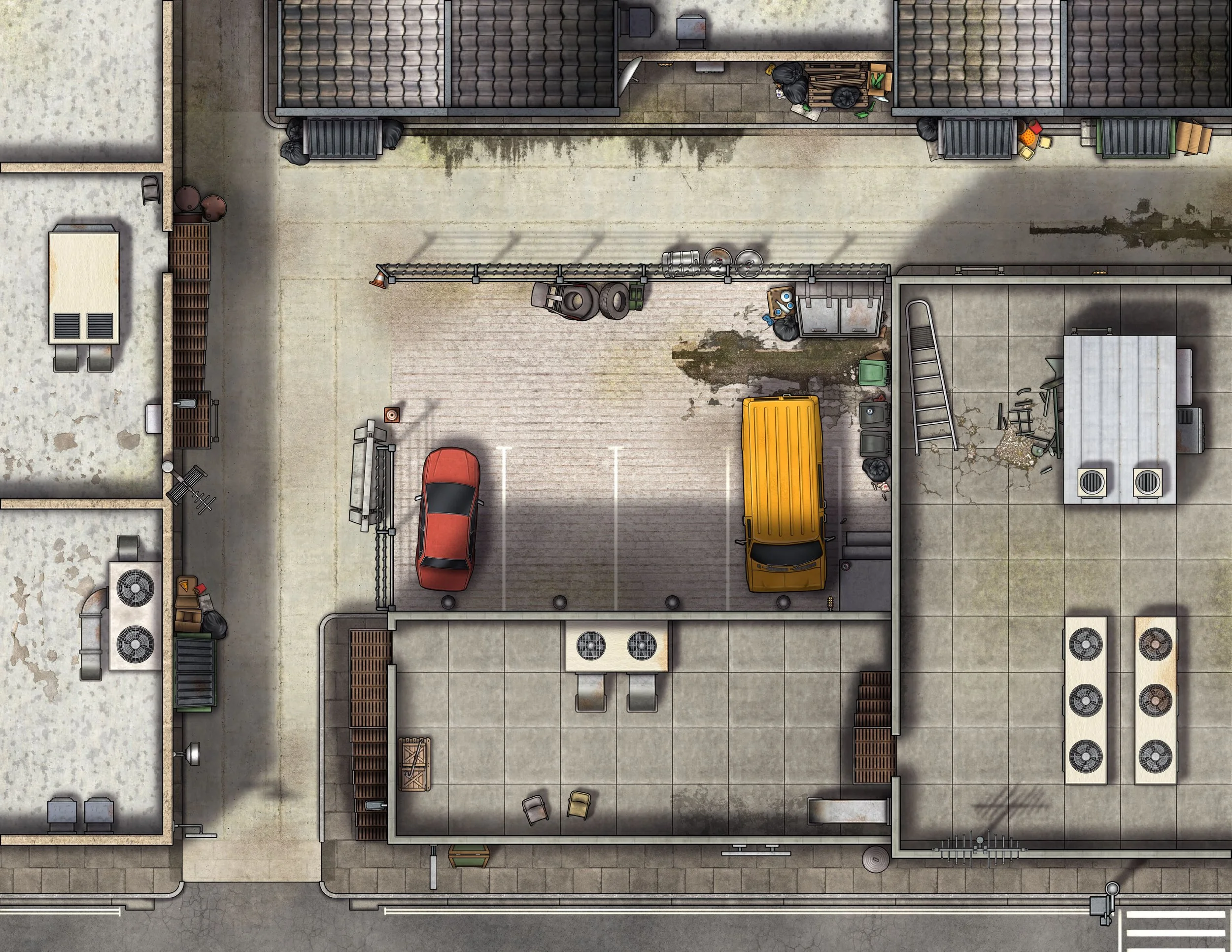 Modern City Streets TTRPG Battlemaps & Assets — Tom Cartos