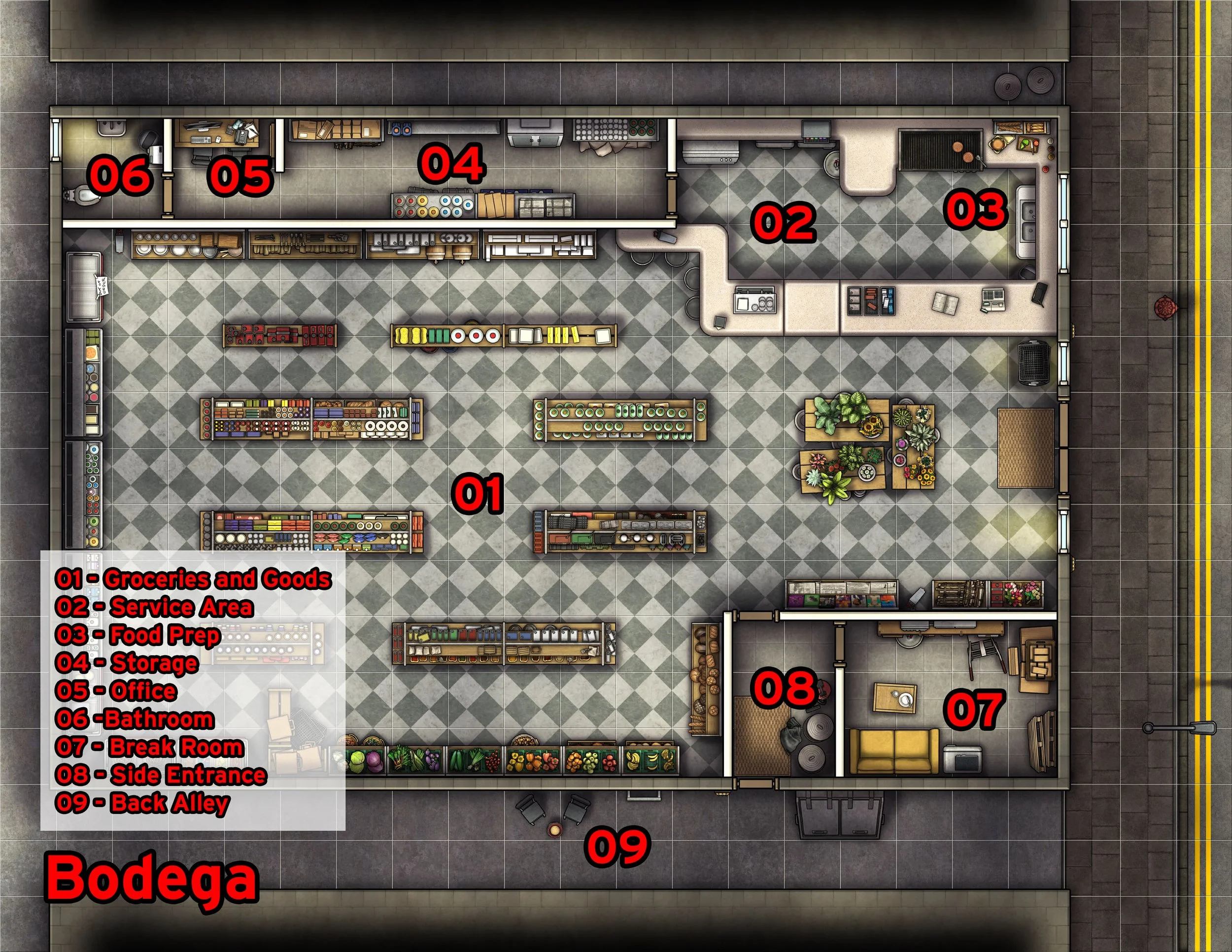 Free Modern TTRPG Battlemaps — Tom Cartos