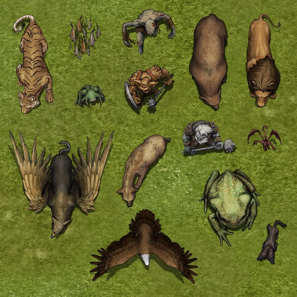 TTRPG Character & Creature Tokens — Tom Cartos