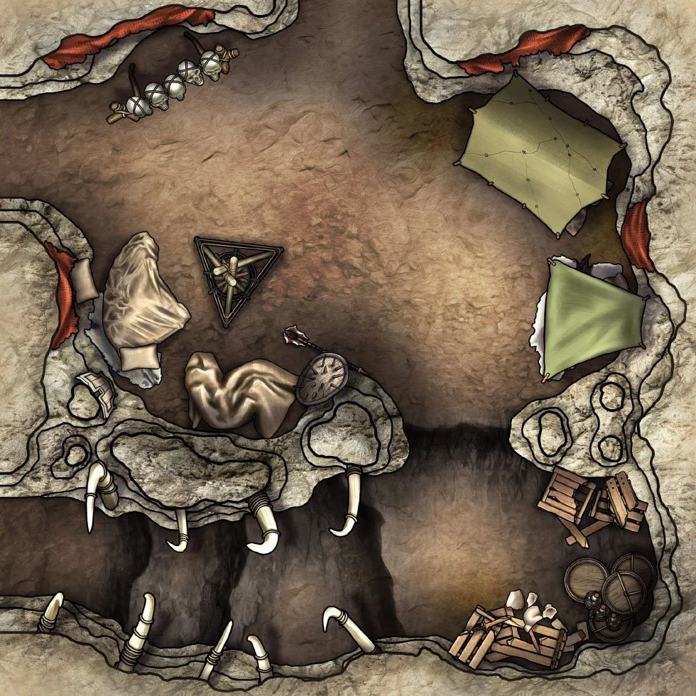 Free Modular Cavern Tiles TTRPG Battlemap - SERIES — Tom Cartos