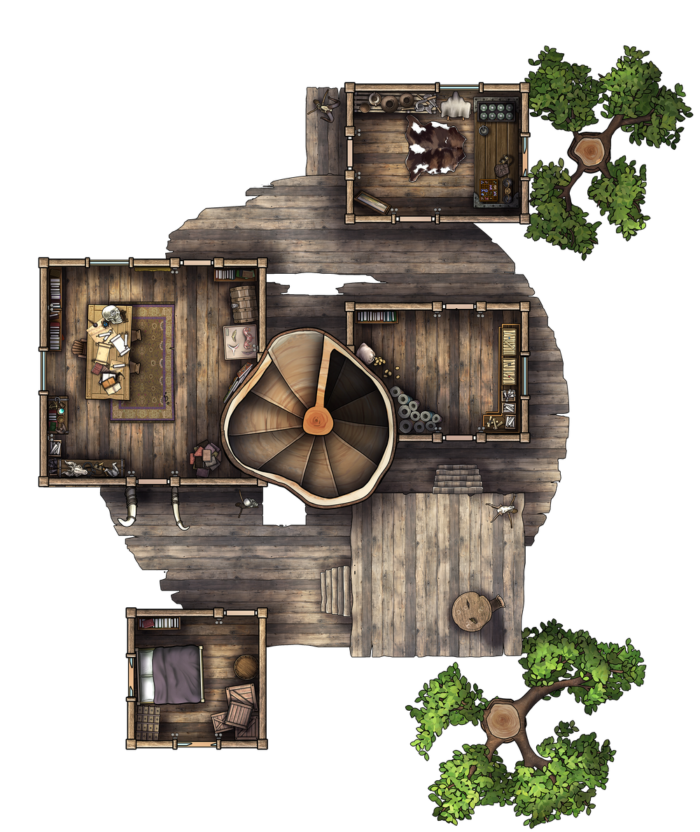 TTRPG Battlemaps - Hideouts & Lairs — Tom Cartos